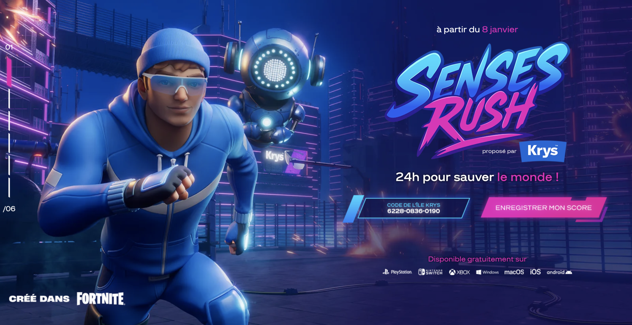 Krys lance Senses Rush sur Fortnite pour la prévention santé ...